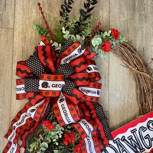 University of Georgia Wreath UGA Georgia Bulldog Wreath - Etsy
