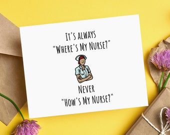 Greeting Card NURSE HEROES Best Nurse Everfunny Nurse Card - Etsy