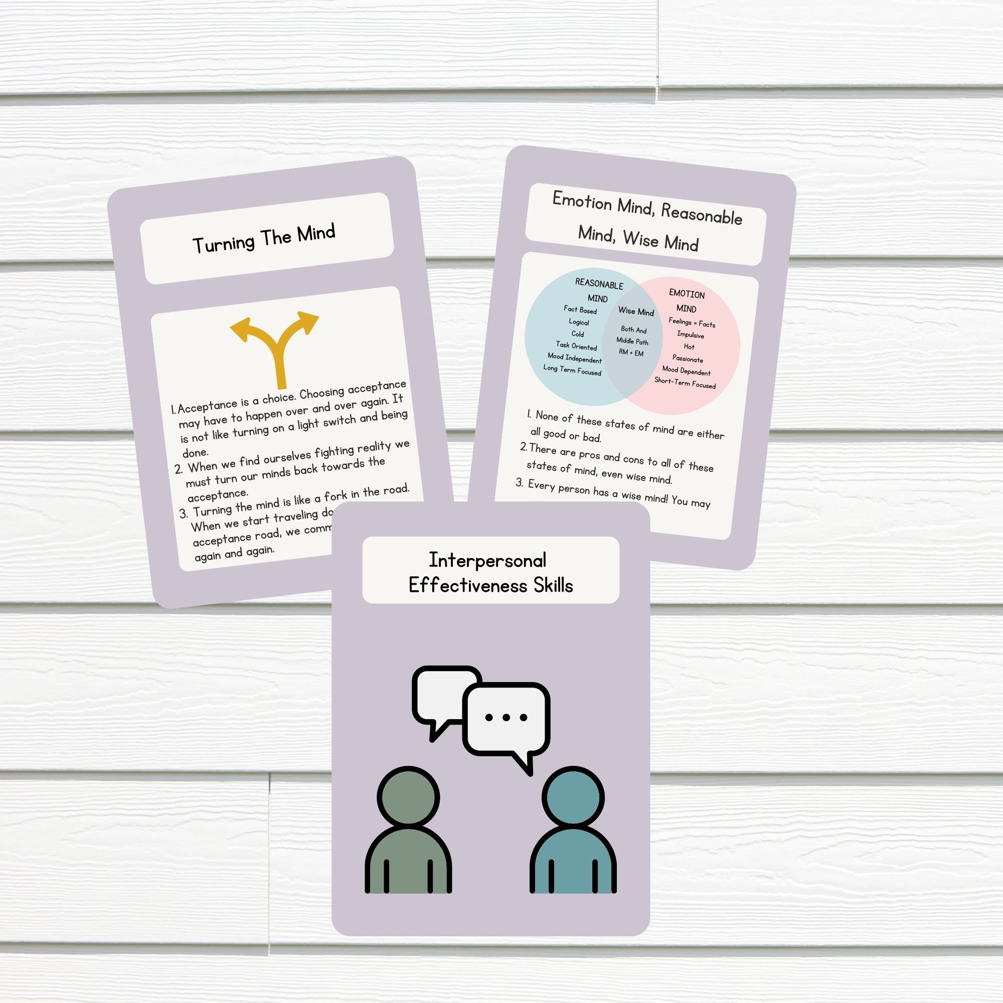 DBT Flashcards, Therapy Flashcards, Dialectical Behavior Therapy ...