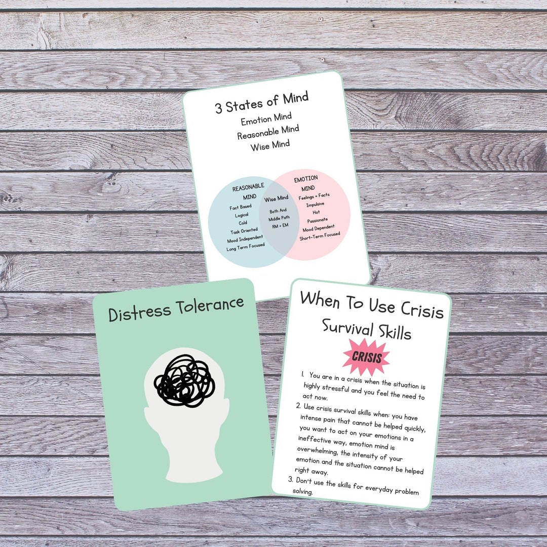 DBT Flashcards, Therapy Flashcards, Dialectical Behavior Therapy ...