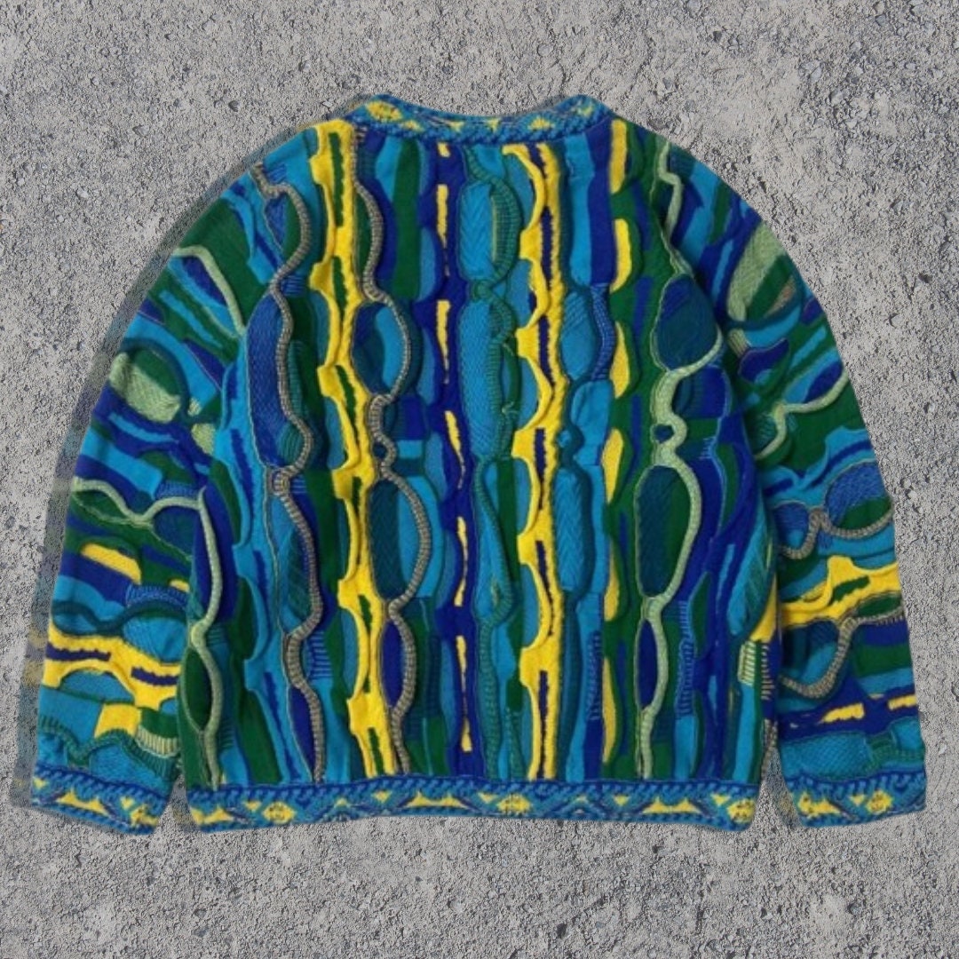 Vintage Coogi Style Sweater Coogi Sweater Vintage Crochet Sweater - Etsy