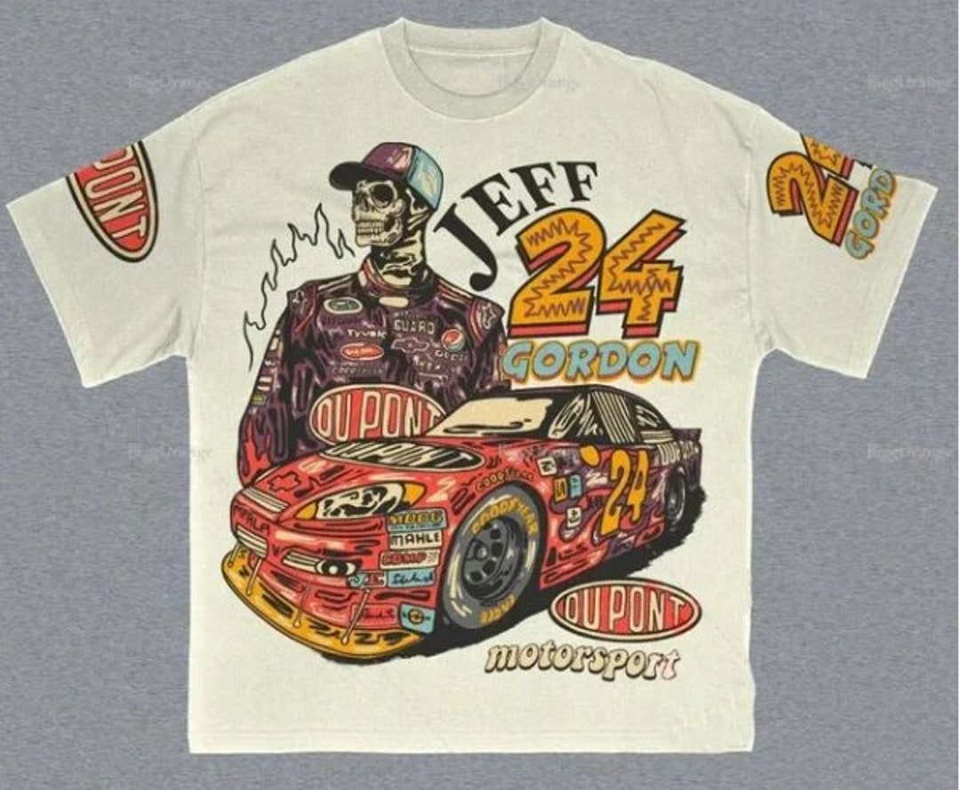 Vintage Nascar Shirt Jeff Gordan T Shirt Nascar Graphic Tee Full Print ...