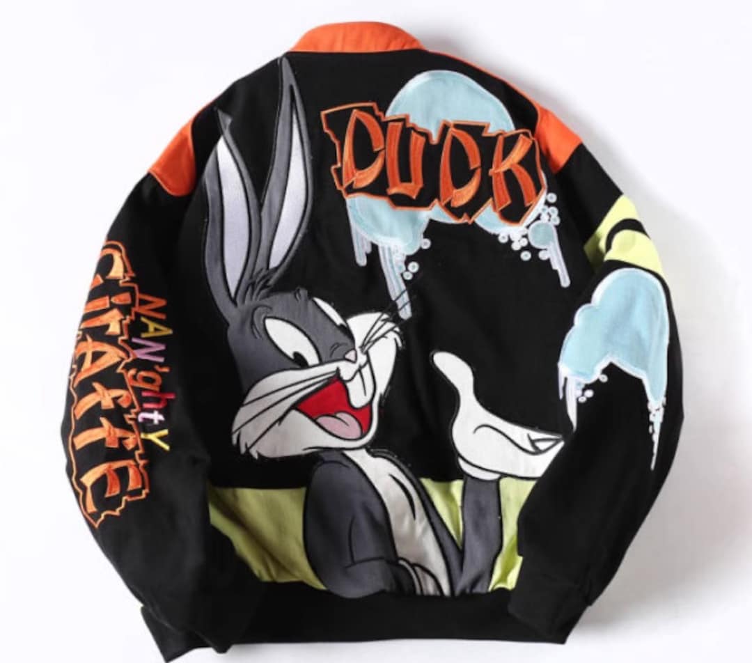 Vintage Looney Tunes Jacket Bugs Bunny Racing Jacket Vintage Looney ...