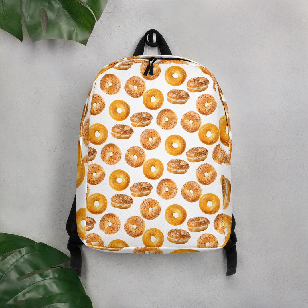 Bagel Lover Backpack, Food-inspired Bag, Gift for Foodies, Quirky Bag ...