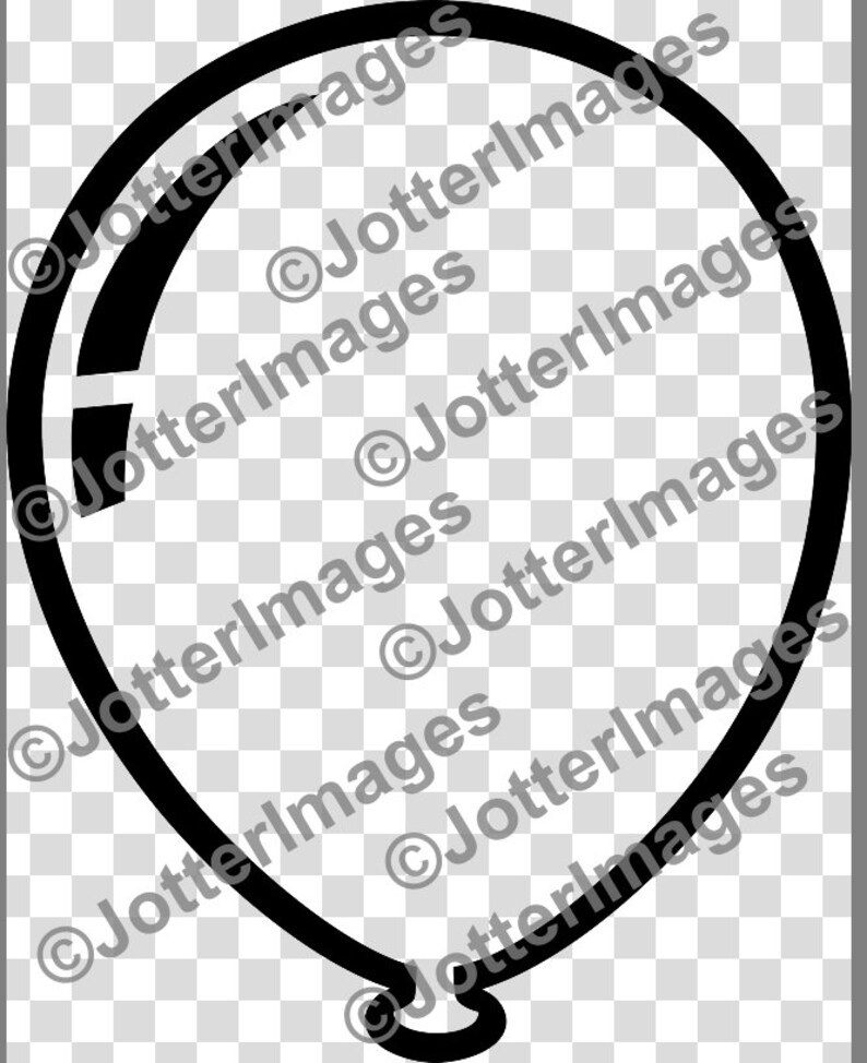 Balloon Outline Image File Picture Download, Clipart, Cut File, SVG ...