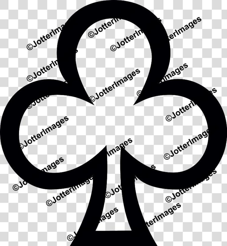 Playing Card Suits Outline Image Downloads Clip Art, Cut Files, SVG ...