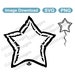 Basic Star Balloon Outline Image Download SVG, PNG Transparent ...