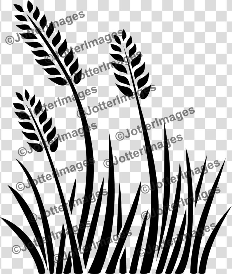Grass, Corn, Barley Field Like Plant Rows Decorative Image Download SVG ...