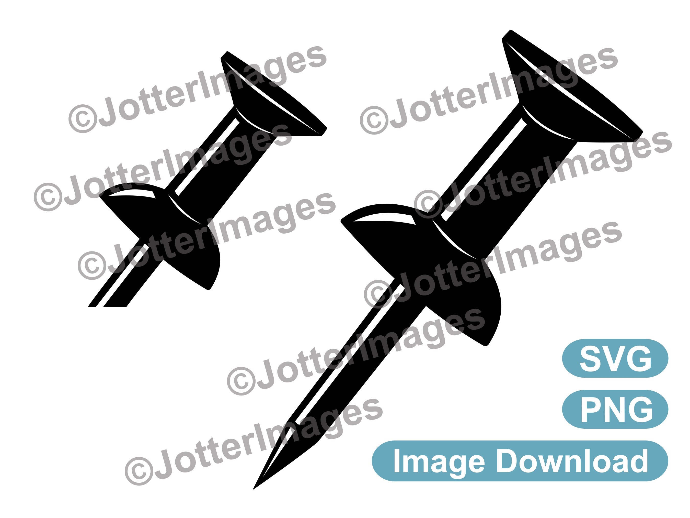 Pushpin Drawing Pin Image Download SVG PNG Transparent - Etsy