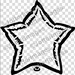 Basic Star Balloon Outline Image Download SVG, PNG Transparent ...