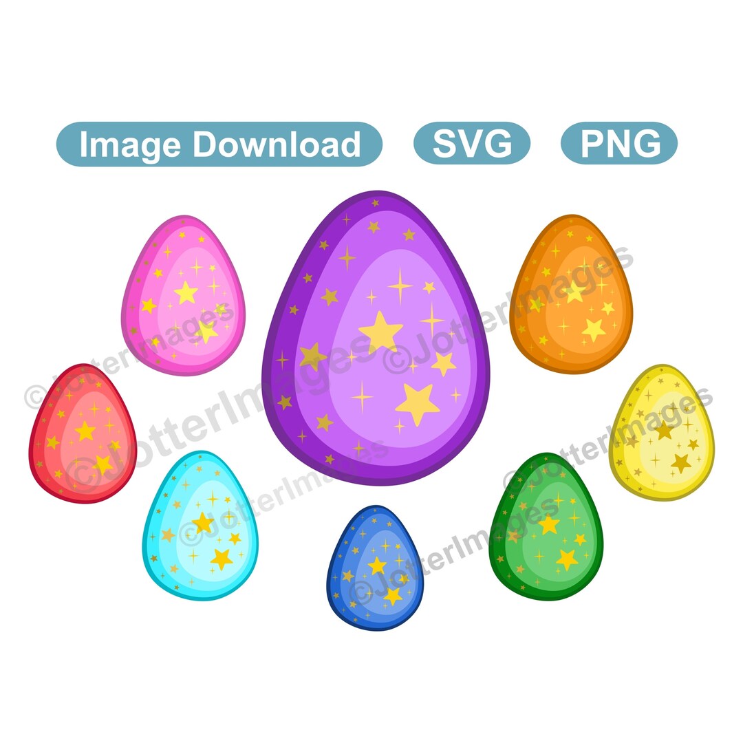 Star Pattern Single Easter Eggs Image Download SVG, PNG Transparent ...