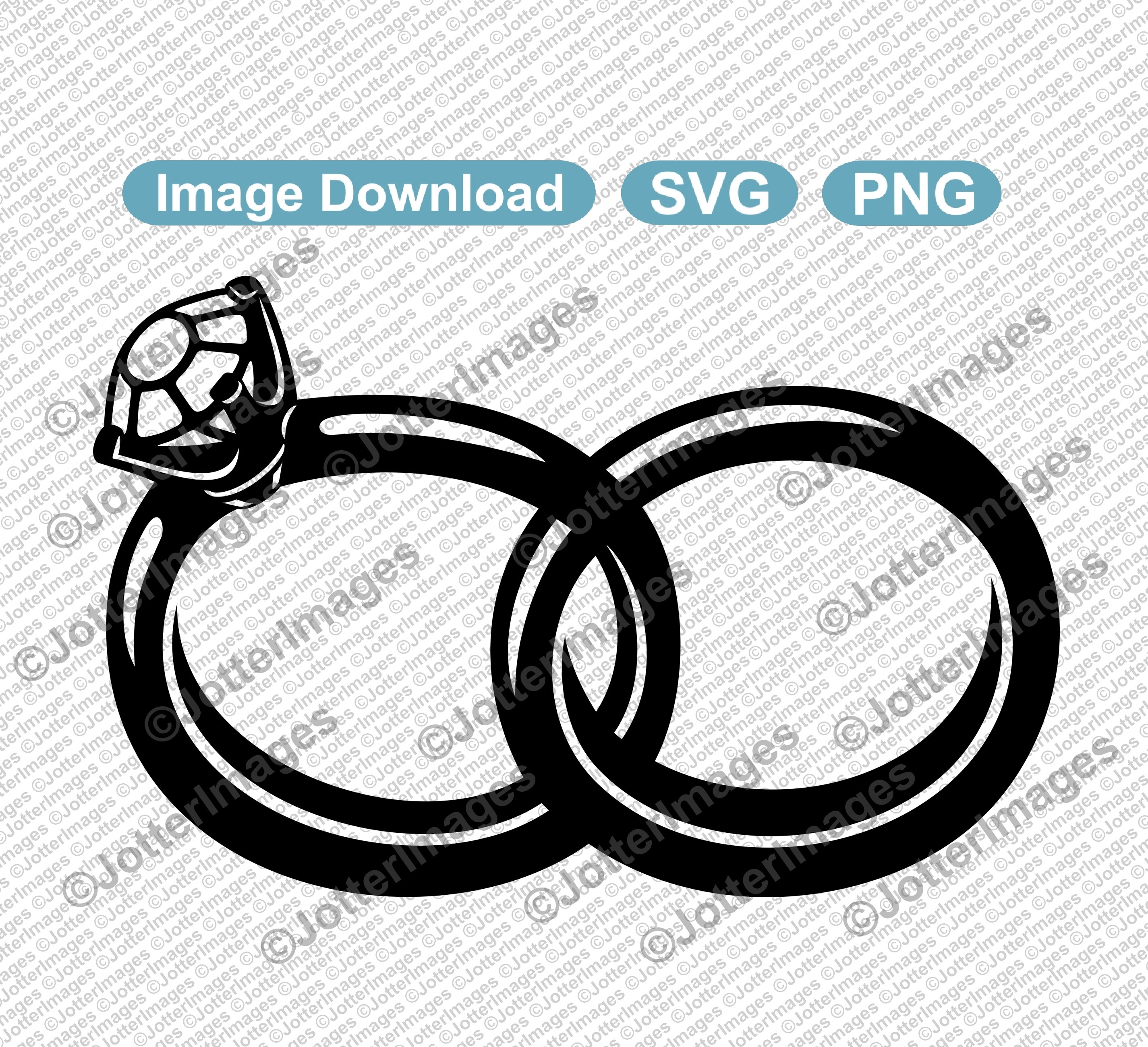 Double Linked Wedding Rings Picture Image Download, Clip Art, Cut File ...