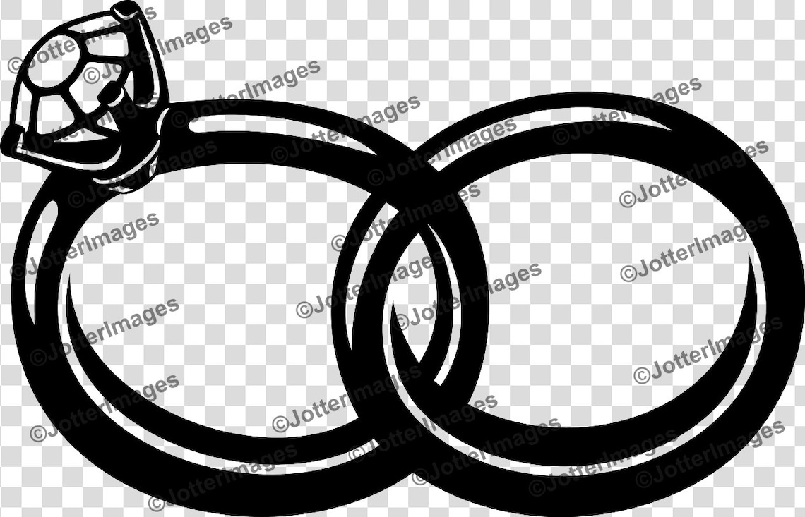 Double Linked Wedding Rings Picture Image Download, Clip Art, Cut File ...