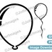 Basic Balloon Outline Image Download Clip Art Cut File SVG - Etsy
