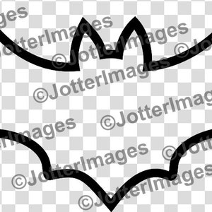 Basic Bat Shape and Outline Halloween Themed Image Download SVG, PNG ...