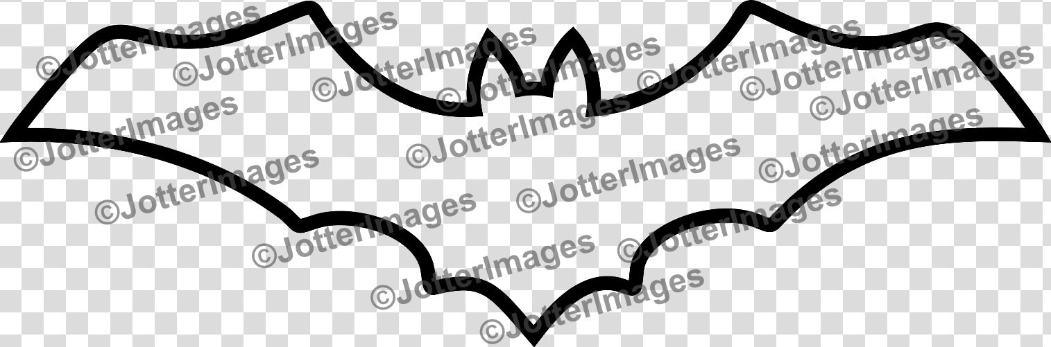 Basic Bat Shape and Outline Halloween Themed Image Download SVG, PNG ...