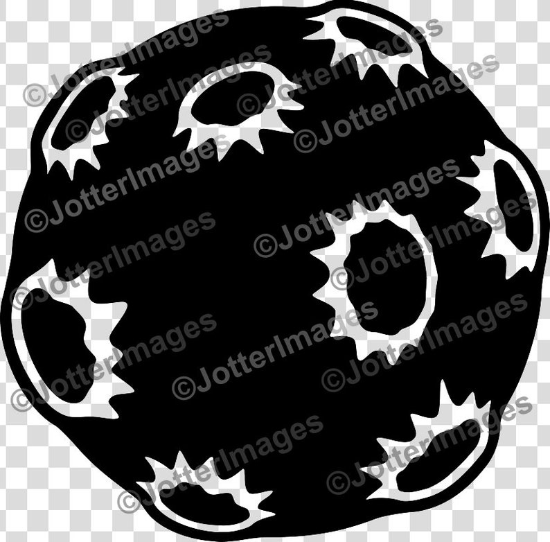 Moon With Craters Outline Image File Picture Download, Clipart, Cut ...