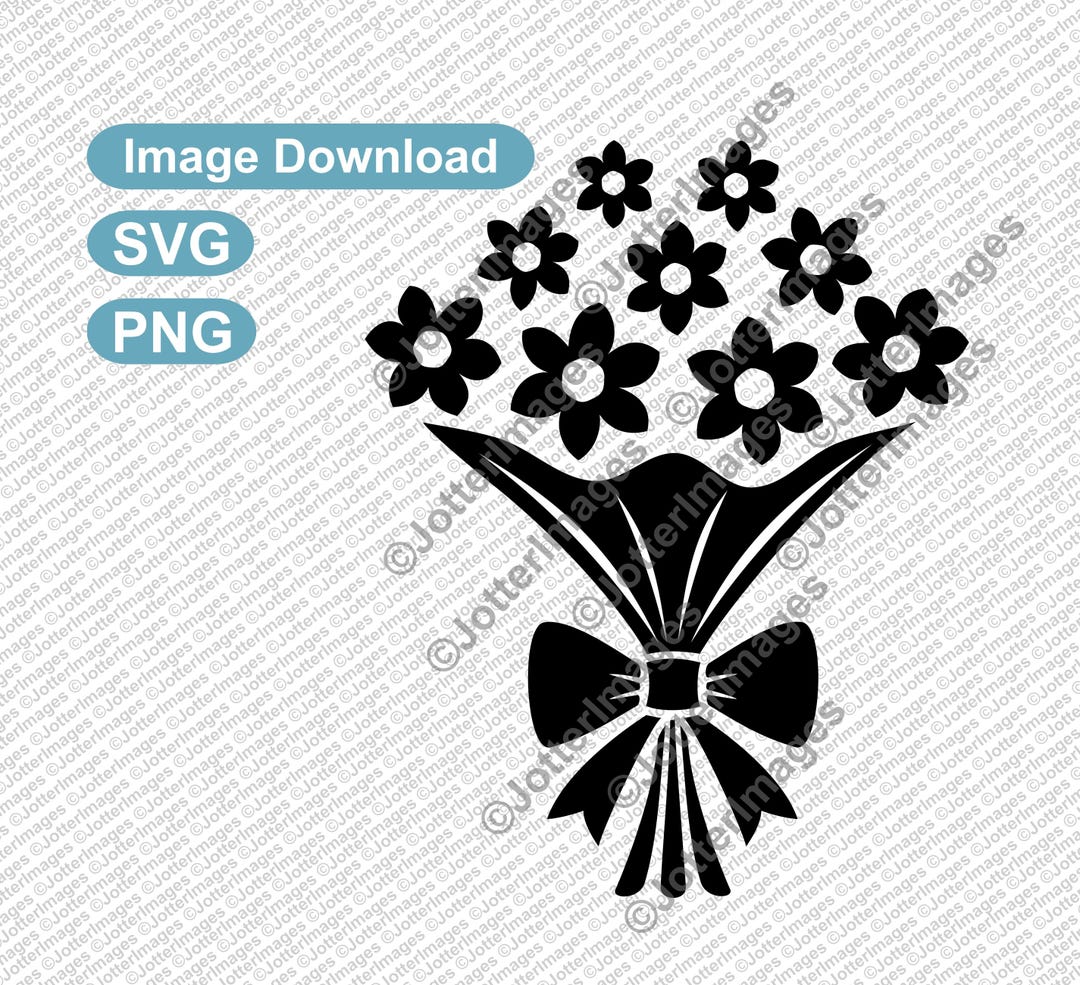 Floral Bouquet Wedding Flower Bunch Outline Image Picture, Clip Art ...