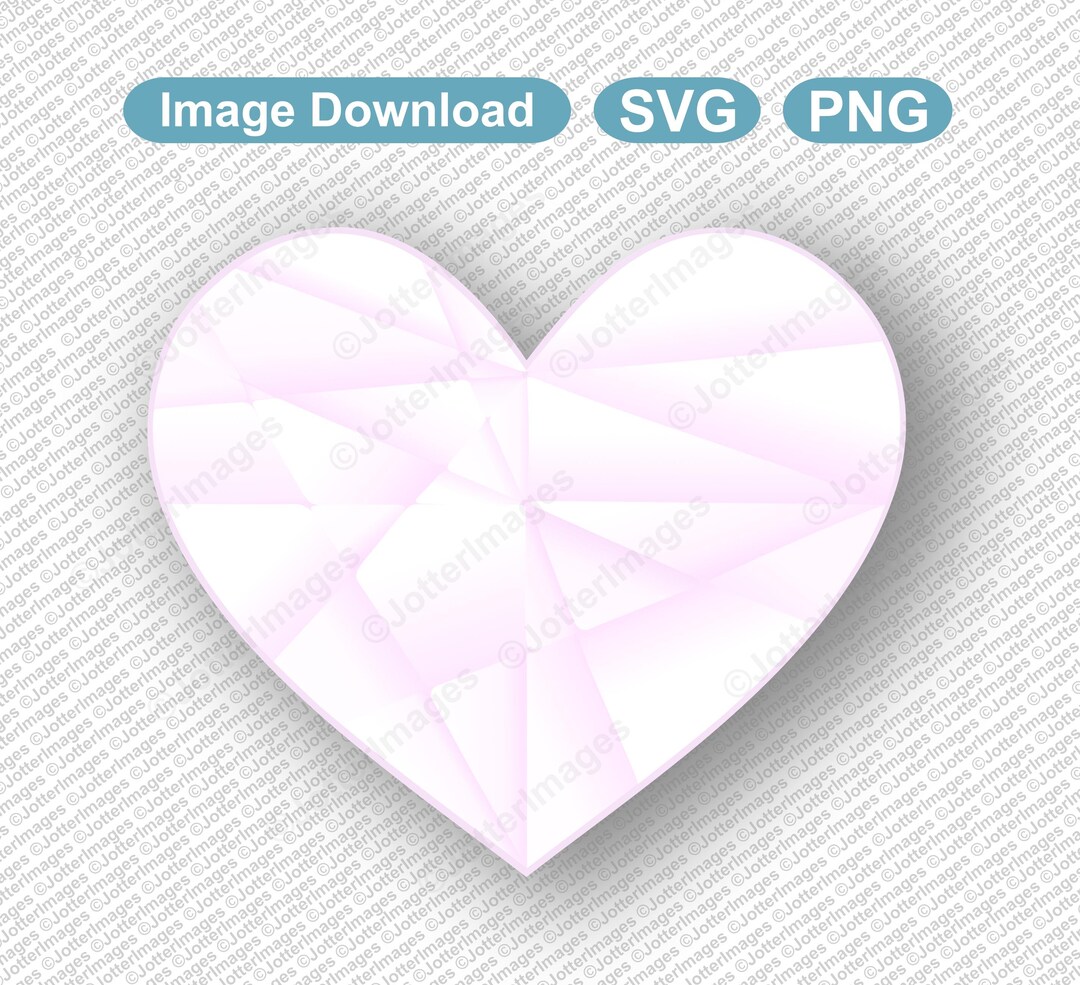 Pale Pink Geometric Heart Image: SVG, PNG (digital Download) - Etsy