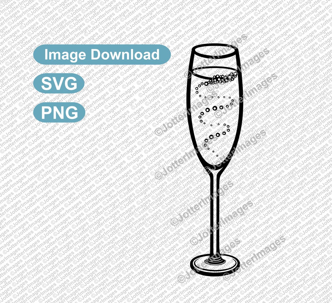 Single Champagne Flute Glass With Swirl Shape Bubbles Image Download ...