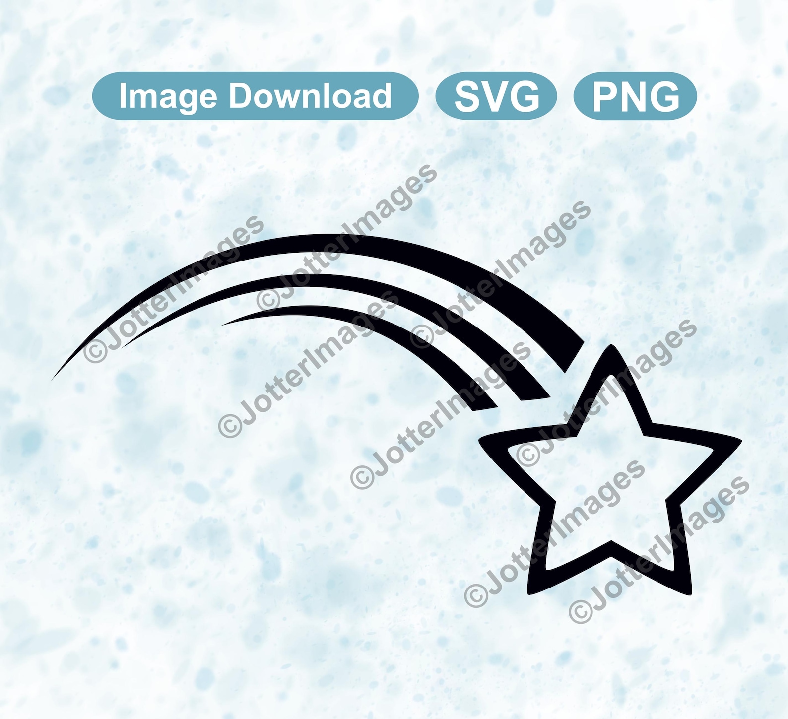 Shooting Star Falling Star Outline Picture Image File Download SVG PNG ...