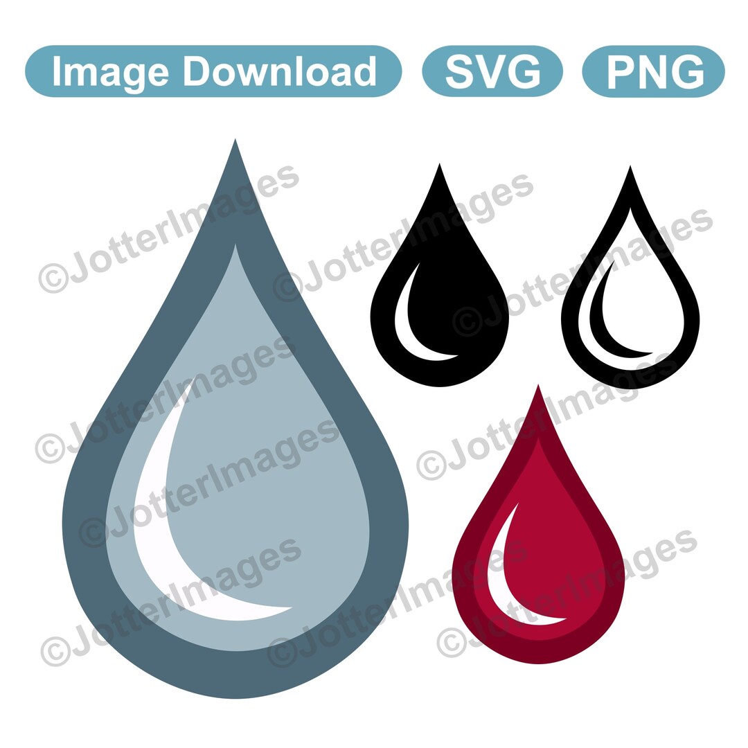 Basic Teardrop, Water, Rain, Blood Droplet Shape Outline, Image ...