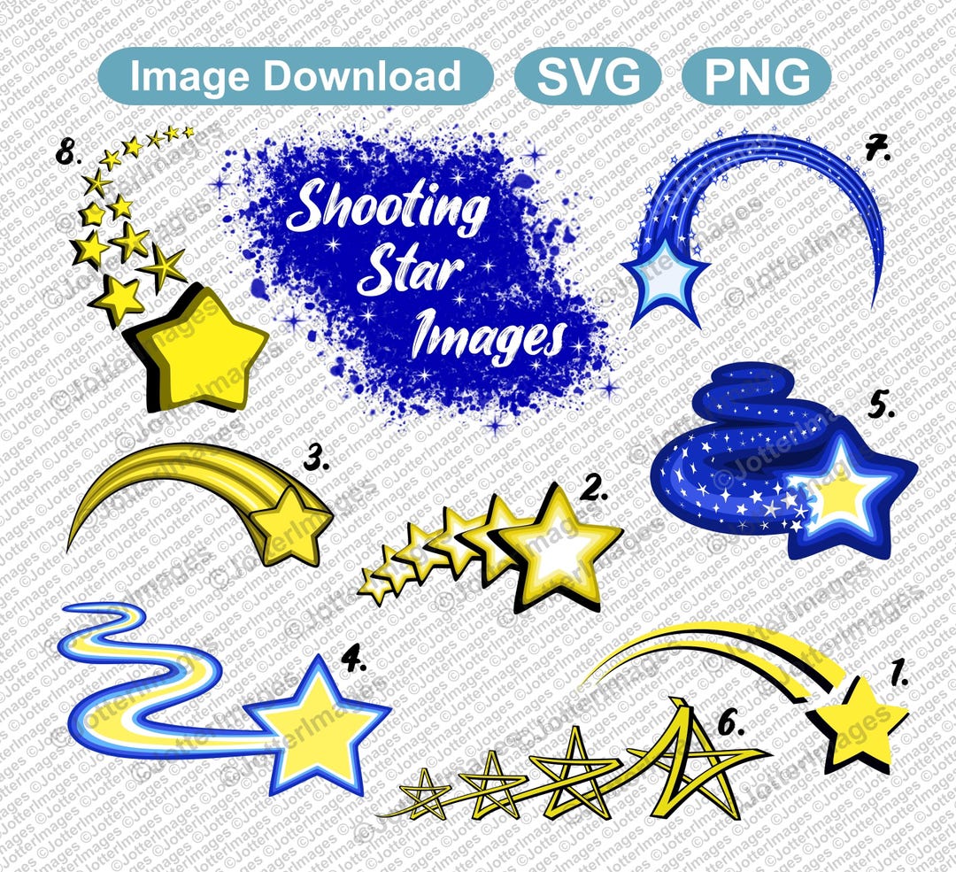 Falling / Shooting Stars Images - Picture Files Download SVG, PNG ...