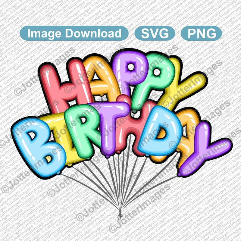 Birthday Balloon Letters - Etsy