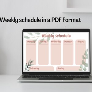 Weekly Schedule Digital Planner | Digital Weekly Planner Goodnotes and ...