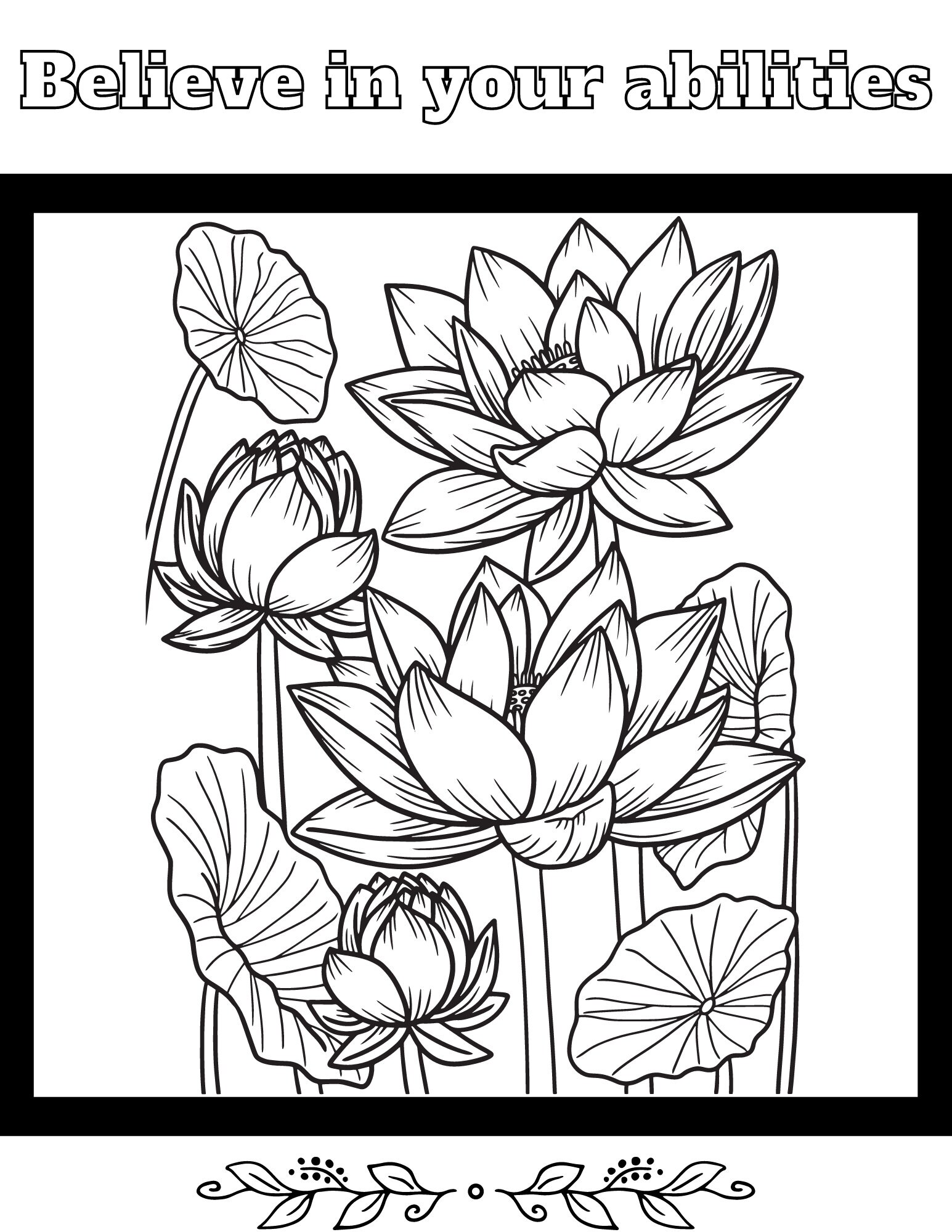 Positive Affirmations Coloring Pages to Color Gift for Art and Artists ...