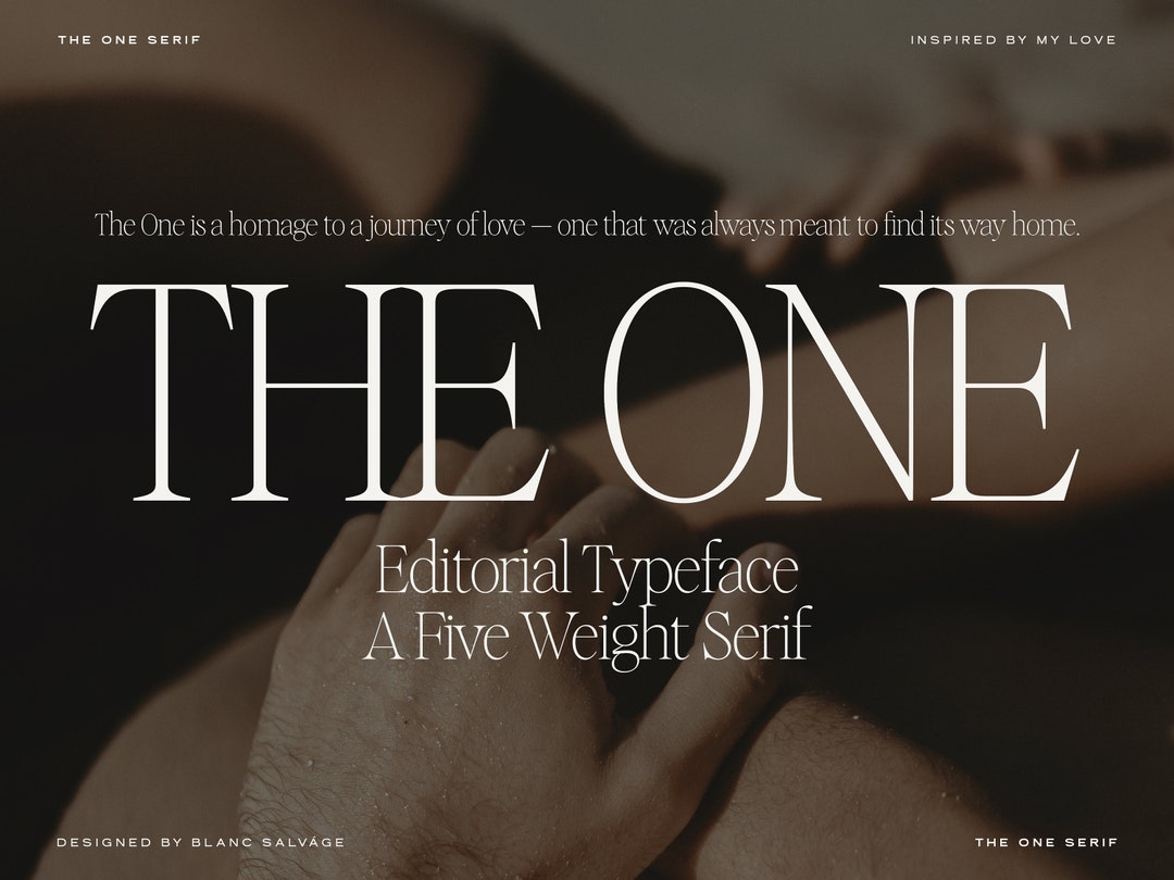 The One Serif | Editorial Font | Luxury Font | Modern Font | Font ...