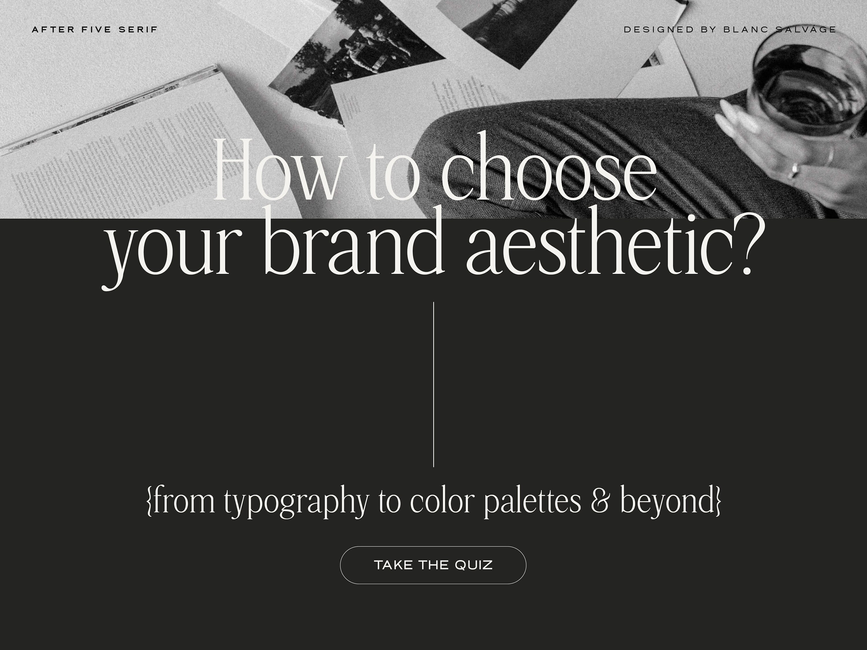 After Five Serif Font Desktop License | Luxury Font | Elegant Font ...