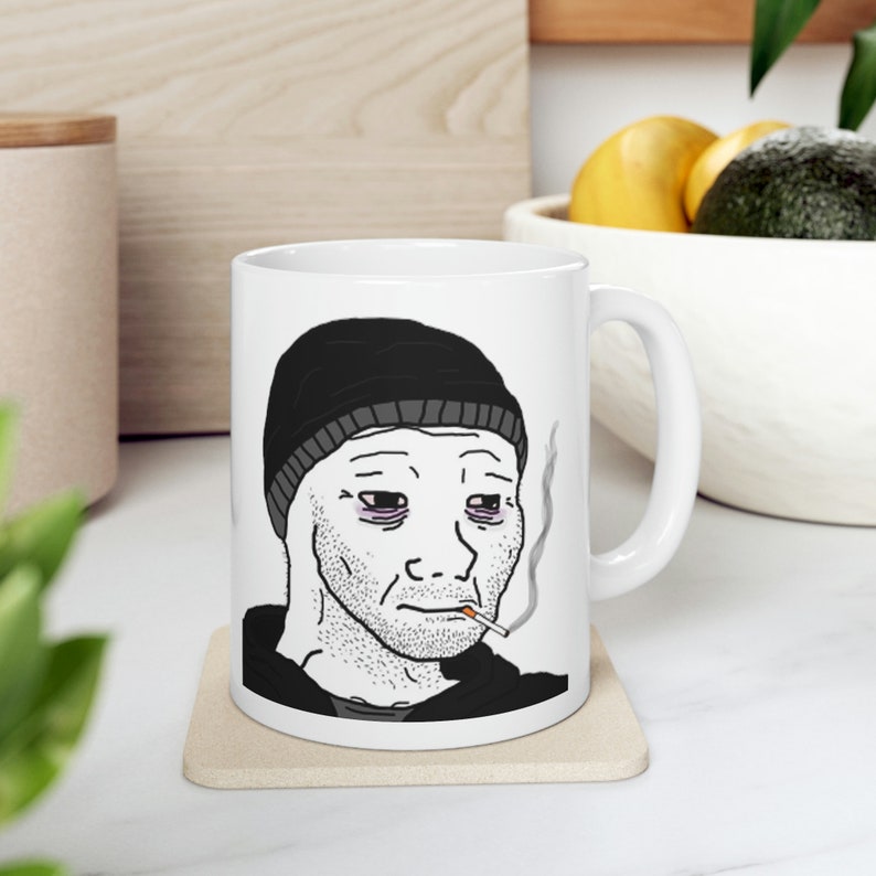 Doomer Meme Mug White Wojak - Etsy Canada