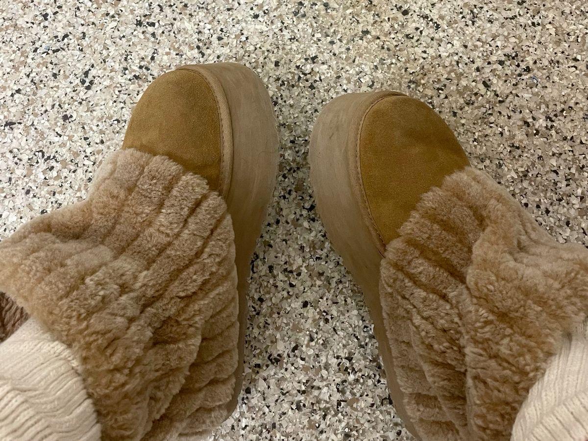 Sherpa Mini Platform Faux Fur Winter Boots - Etsy