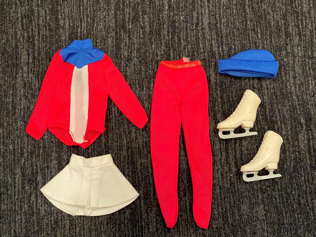 Vintage Skipper Gold Medal Get-ups 'N Go Olympic Skating Outfit #7251 ...
