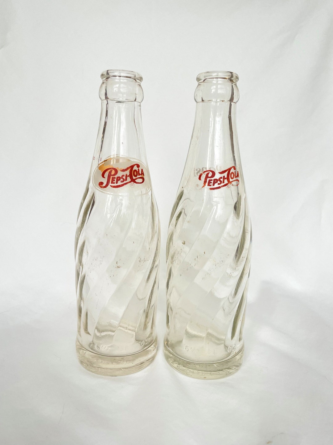 Vintage 50s Pepsi Bottles, 6 1/2 Oz ACL - Etsy