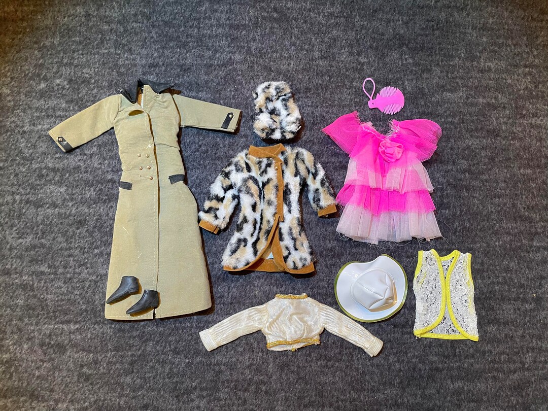 Vintage Lot of Maddie Mod Doll Clothes and Accessories From the 1960s ...