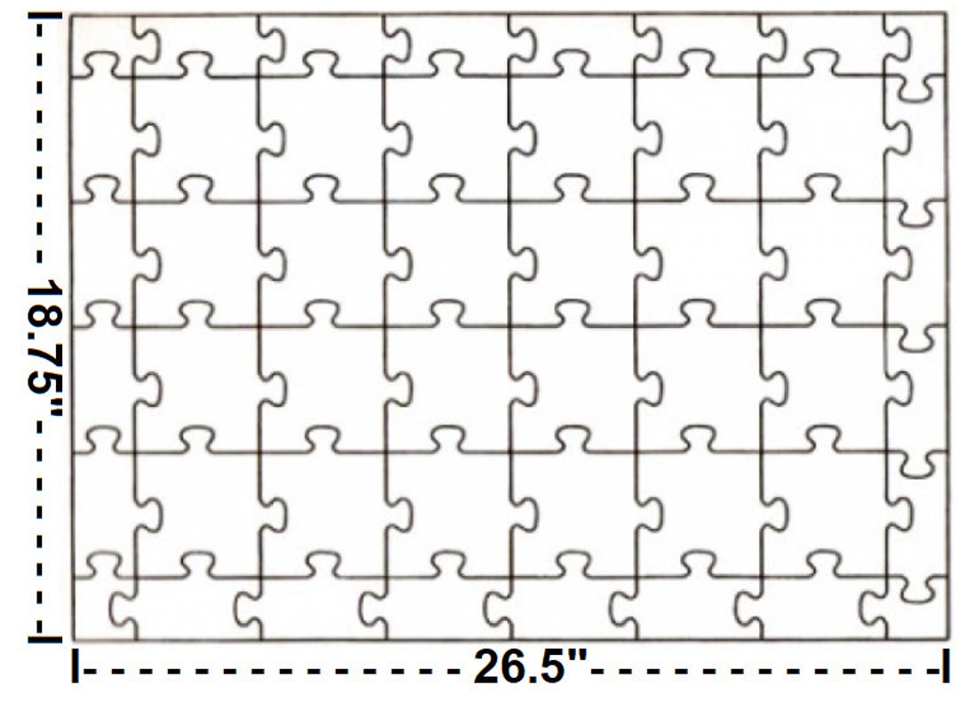 Blank UNIVERSAL COMMUNITY PUZZLES White, Great Project for Groups ...