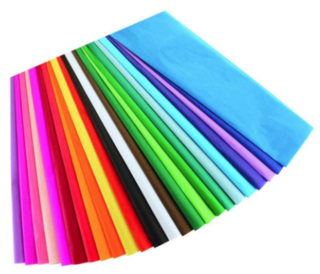 Bleeding Tissue Paper, 20 Assorted Colors, Art & Crafts DIY Projects ...