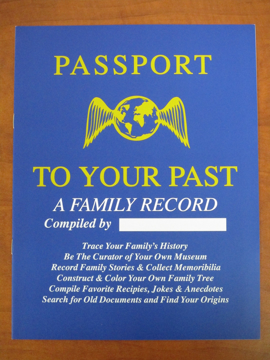 Passport to Your Past, A Family Record Passport Book, Designed Like a ...