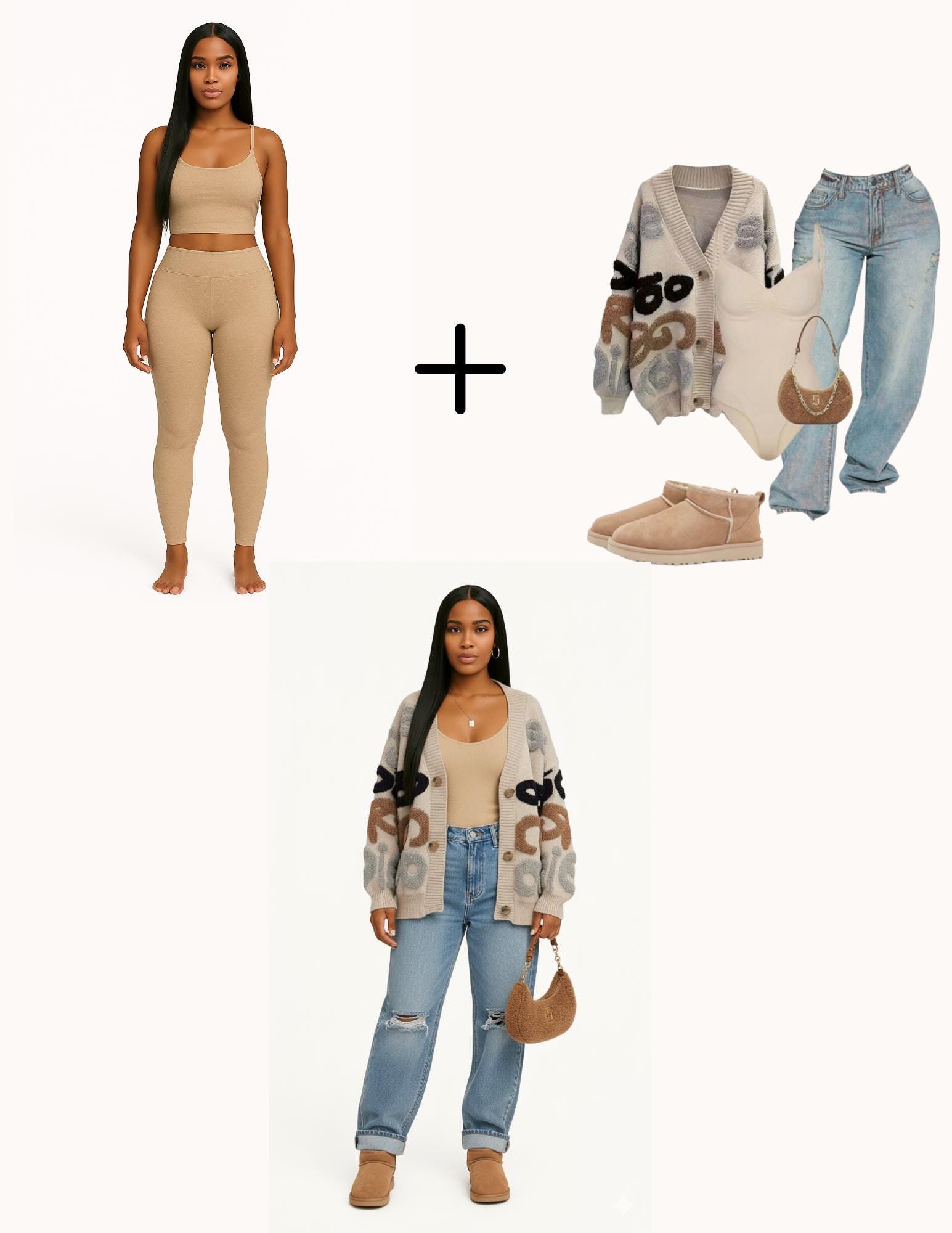 Editable Fashion Model PNG | Digital Mockup Template for Clothing ...