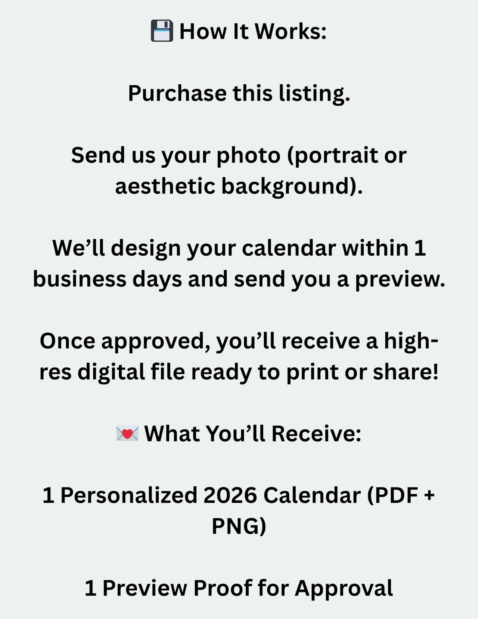 Custom 2026 Wall Calendar | Personalized Photo Calendar | Minimal Black ...