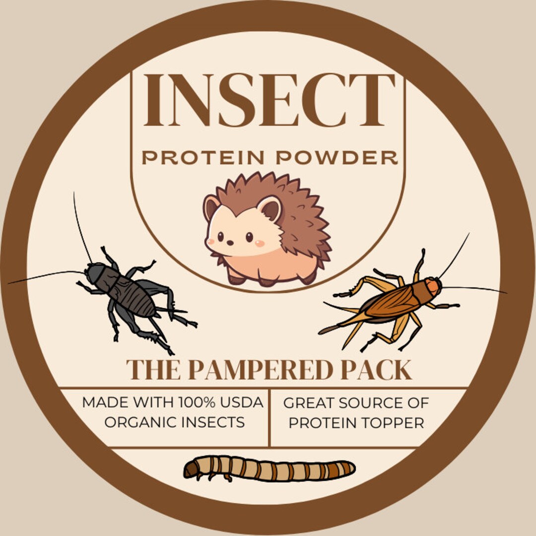 Insect Protein Powder Kibble Topper Hedgehog - Etsy