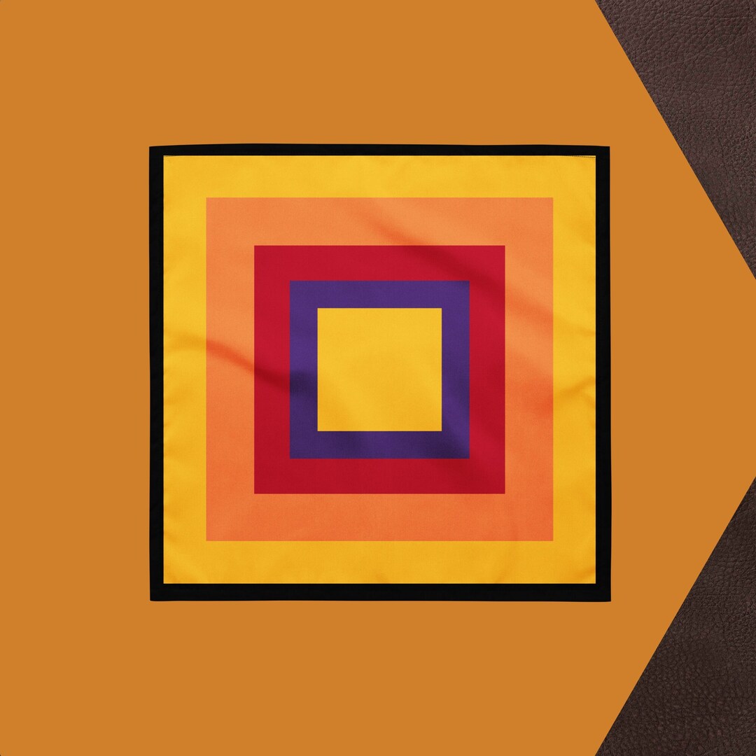 Bandana, Colorful Squares - Etsy