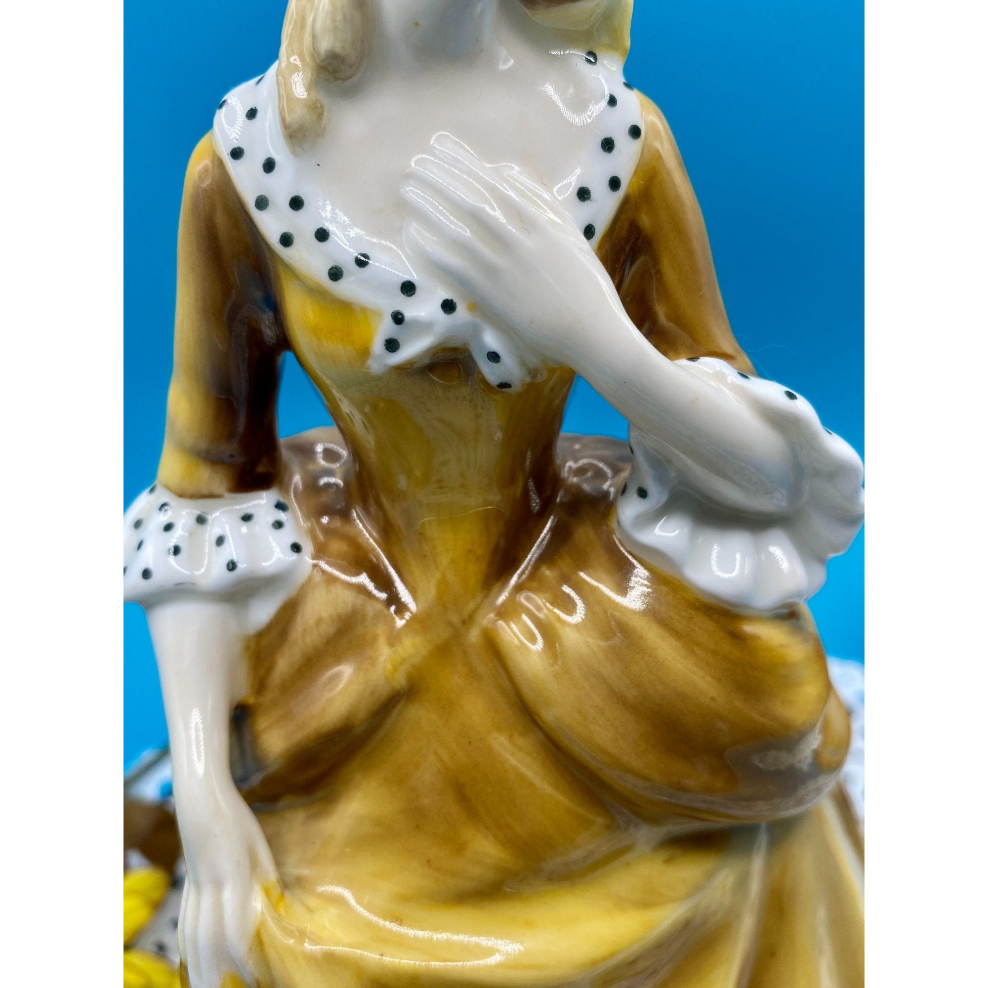 Royal Doulton Sandra HN2275 Figurine, Lady in Yellow Dress, England ...