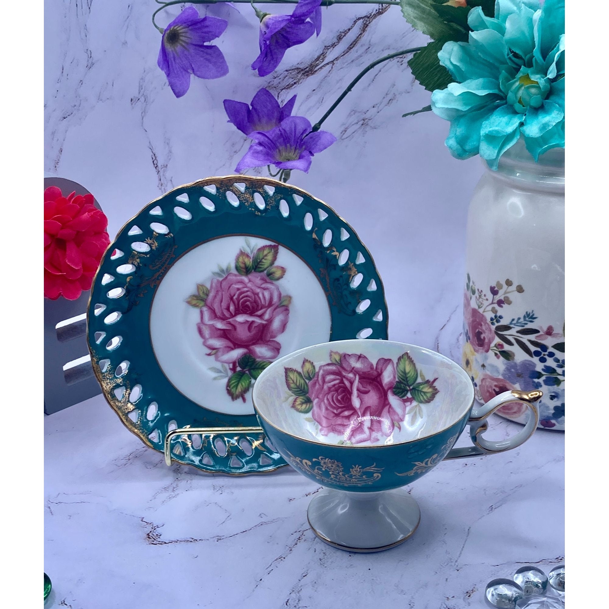 Royal Halsey Teacup - Etsy Royal Halsey Teacup - Etsy
