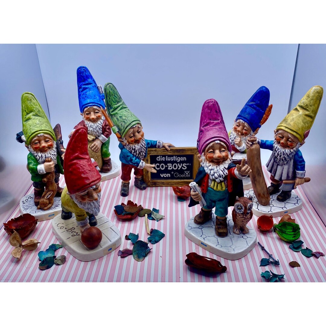 Hummel Goebel Group of Co-boys Figurines, TMK5, Gnome, Well, Elf, Dwarf ...