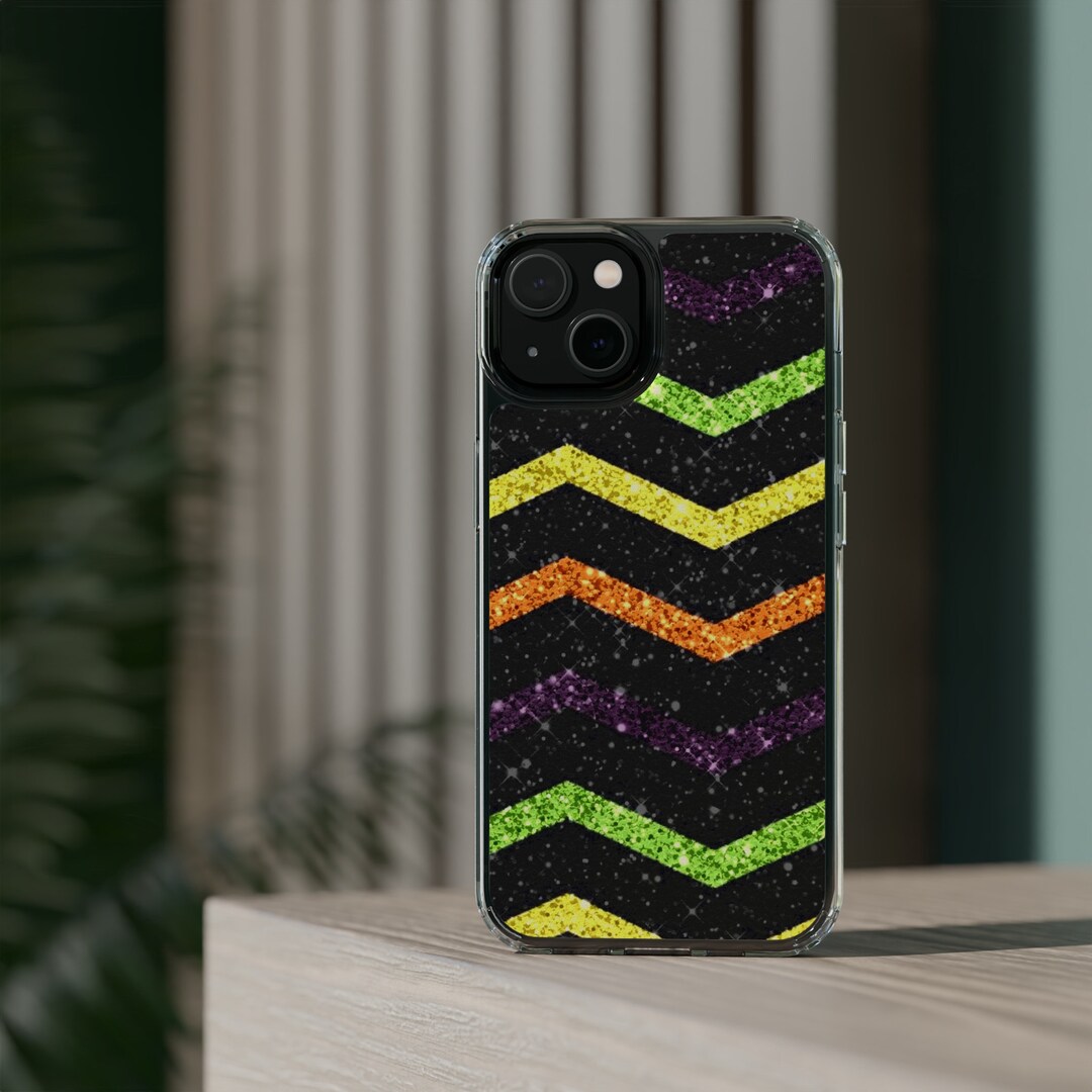 Spooky and Stylish: Cute Halloween Chevron Pattern Phone Case - Etsy