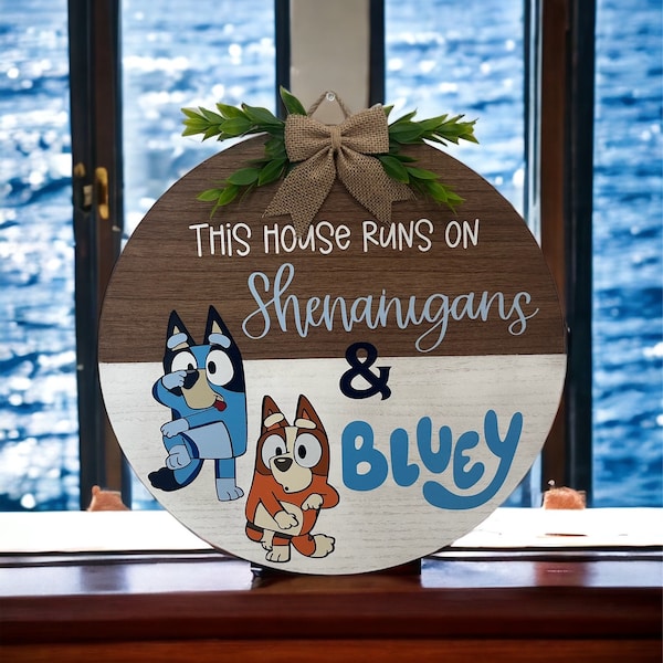 Hope You Like Bluey Door Sign - Etsy