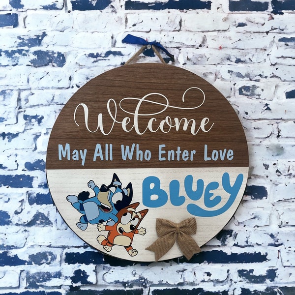 Bluey Door Signs - Etsy